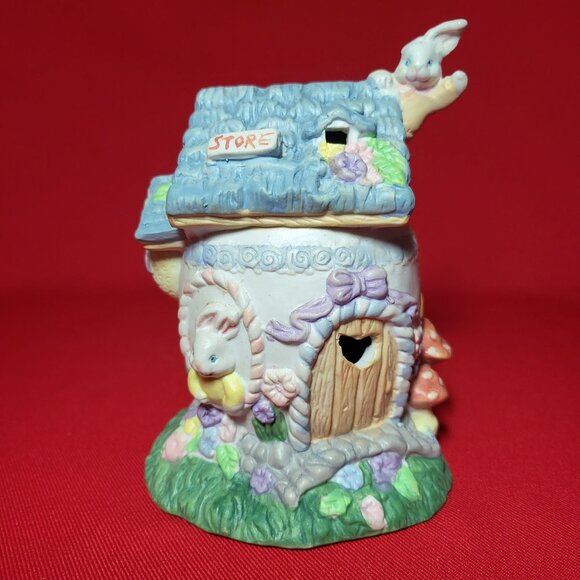 Unbranded | Accents | Vintage Bunny Cottage House Figurine Decor | Poshmark